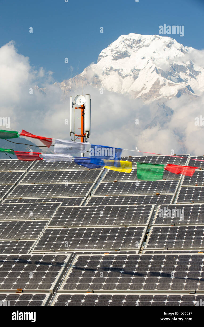Solar panel in ghandruk nepal hi-res stock photography and images - Alamy