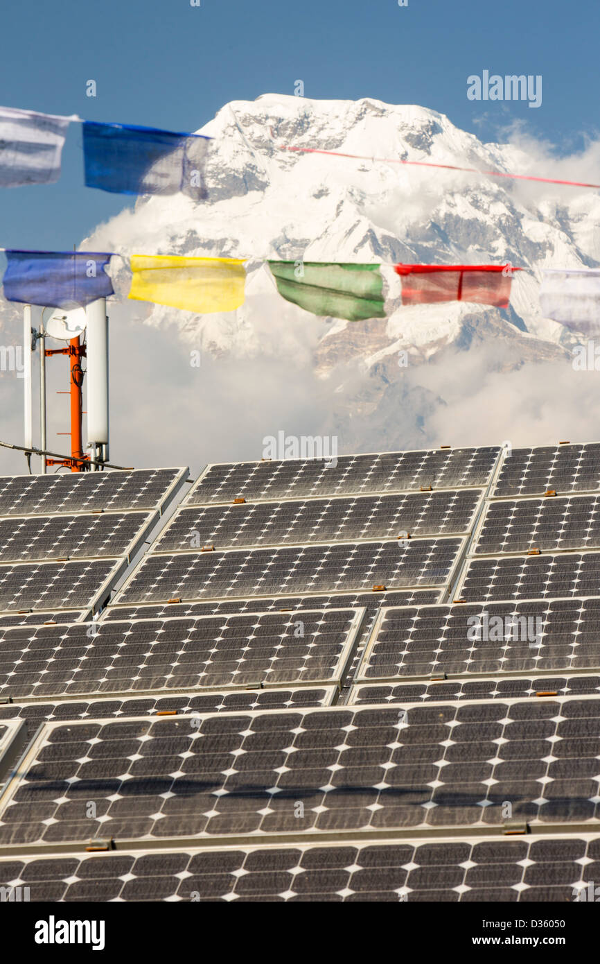 Solar panel in ghandruk nepal hi-res stock photography and images - Alamy