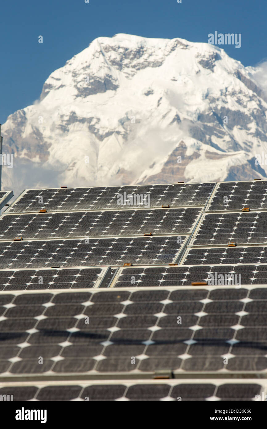 Solar panel in ghandruk nepal hi-res stock photography and images - Alamy