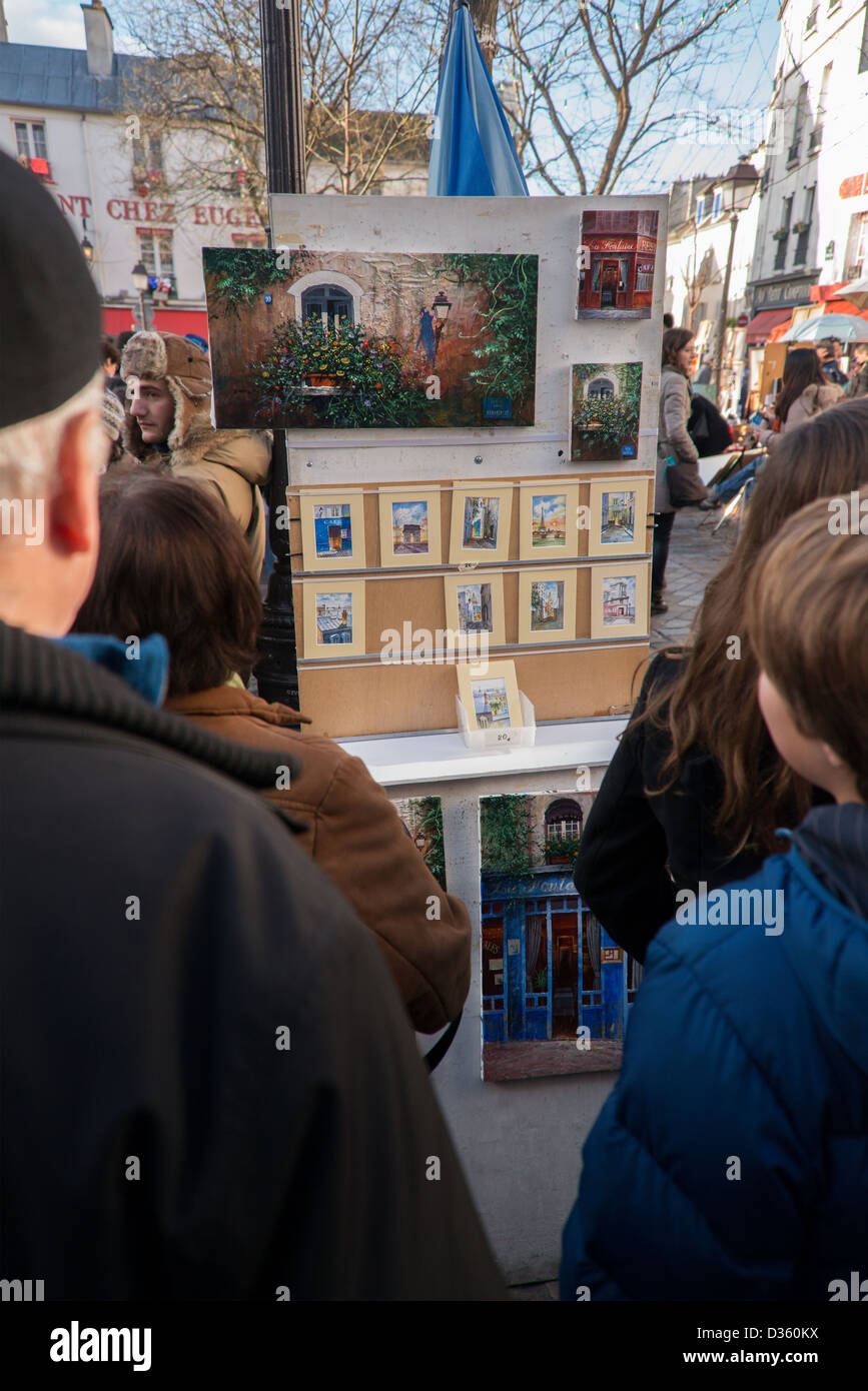 Art in Montmartre Paris, France Stock Photo - Alamy