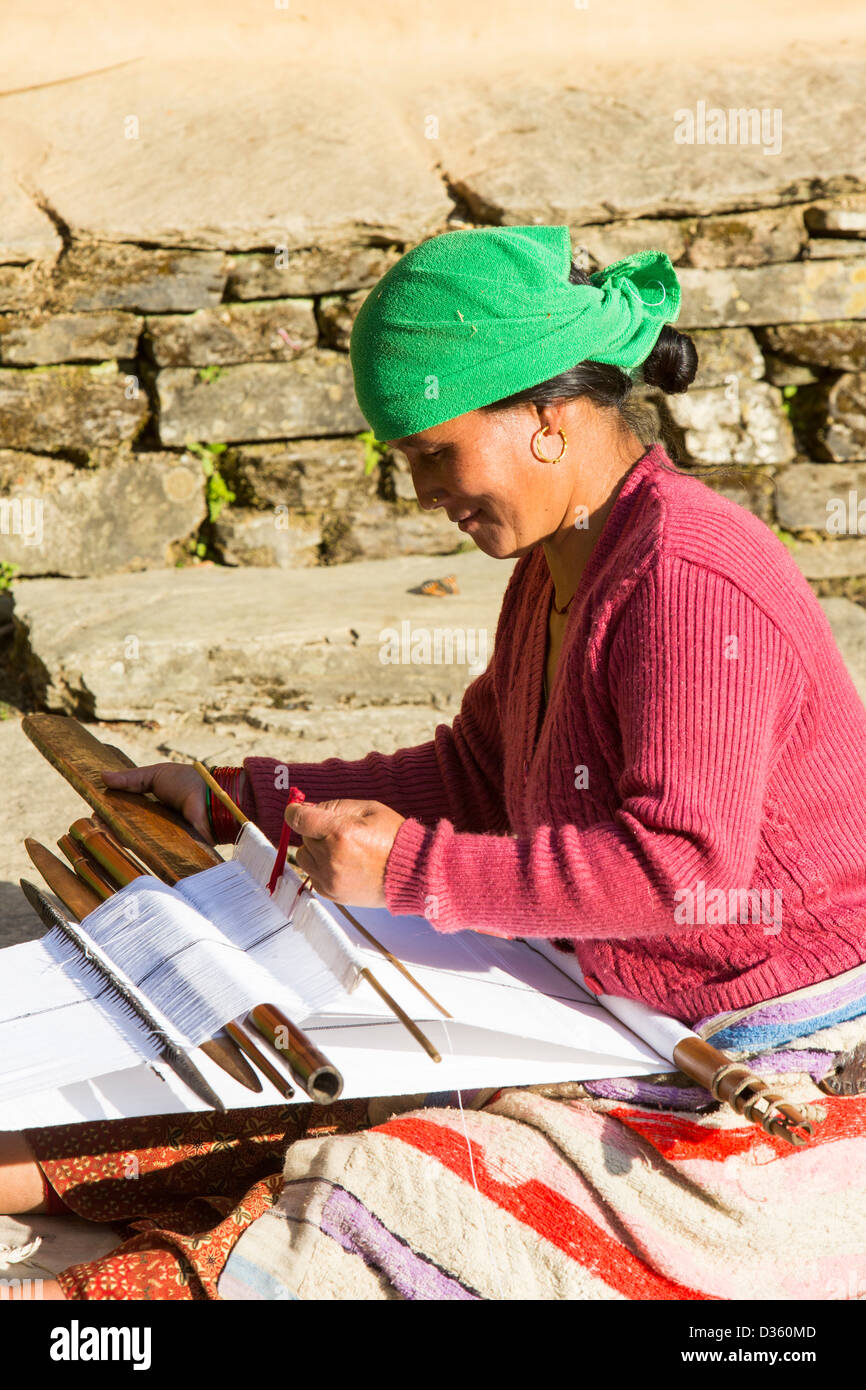 Weaving loom nepal hi-res stock photography and images - Alamy