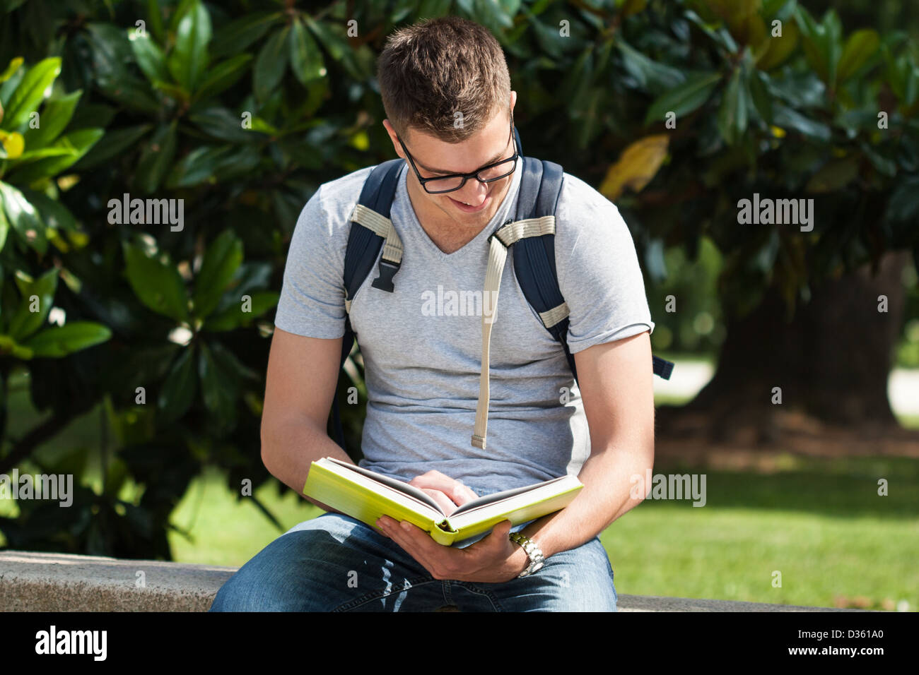 Portrait of an handsome student Stock Photo - Alamy