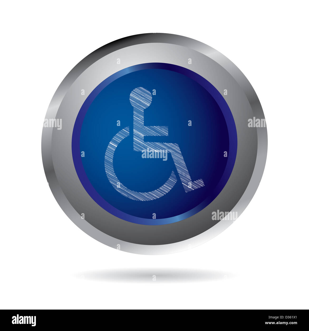 Disabled icon with special design Stock Photo - Alamy