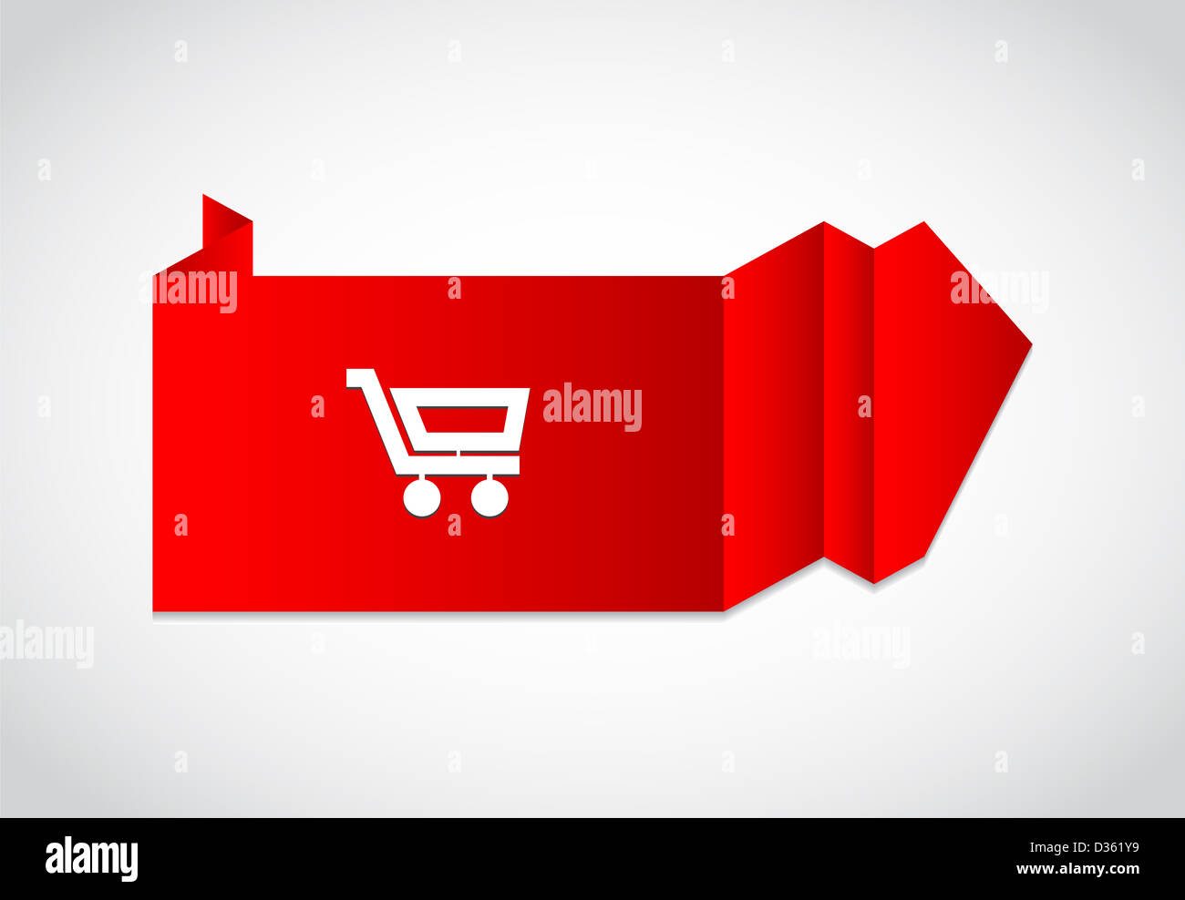 Red origami style speech hi-res stock photography and images - Alamy
