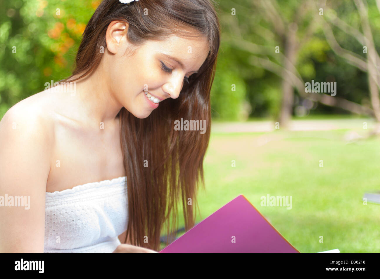Portrait of a young beautiful student Stock Photo - Alamy