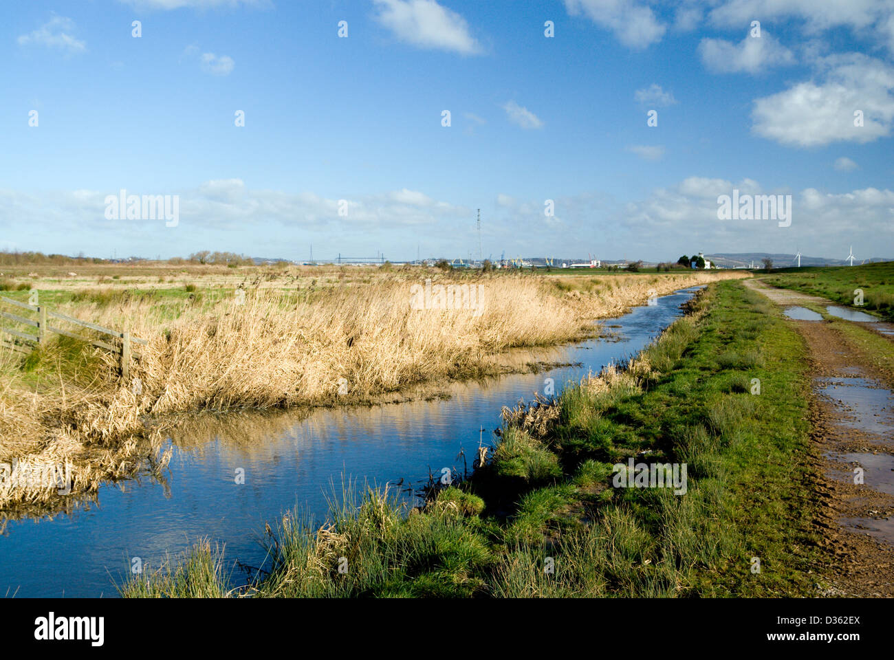 Gwent Levels, Newport, Gwent, South Wales, United Kingdom Stock Photo ...