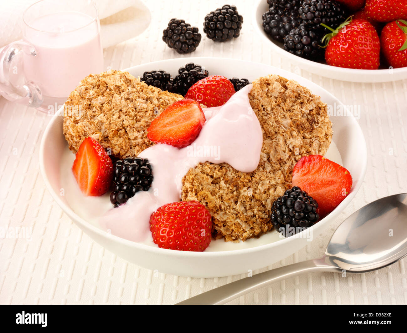 WHOLE WHEAT BREAKFAST CEREAL Stock Photo - Alamy