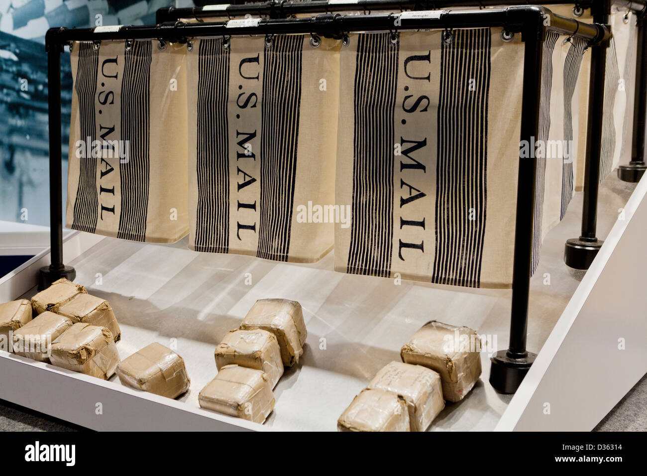 US Mail throwing bins Stock Photo - Alamy