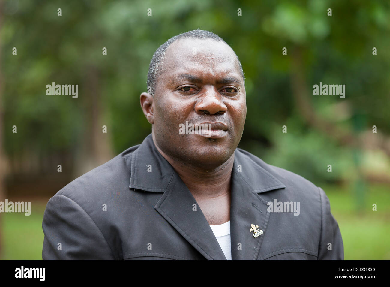 CAMEROON, 3rd October 2012: Obam Obam Pierre, head of the anti-poaching ...