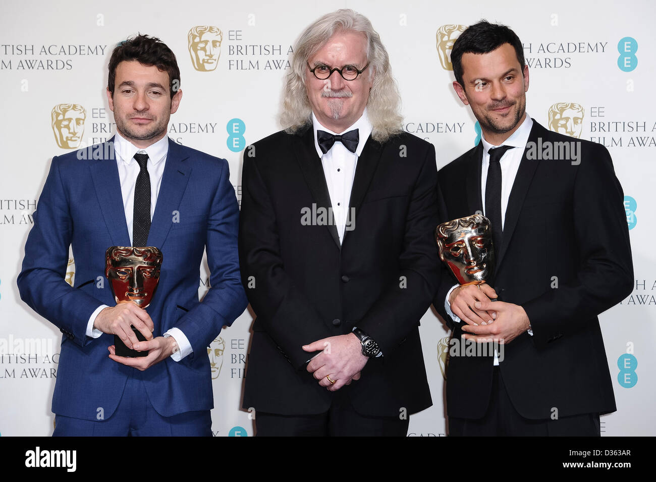 London, UK. Feb 10th, 2013. Bart Layton and Dimitri Doganis, winners of ...