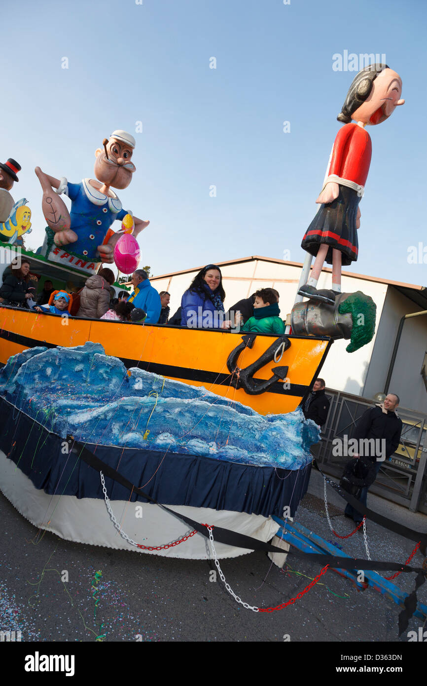 Carnival wagon with Popeye Stock Photo - Alamy