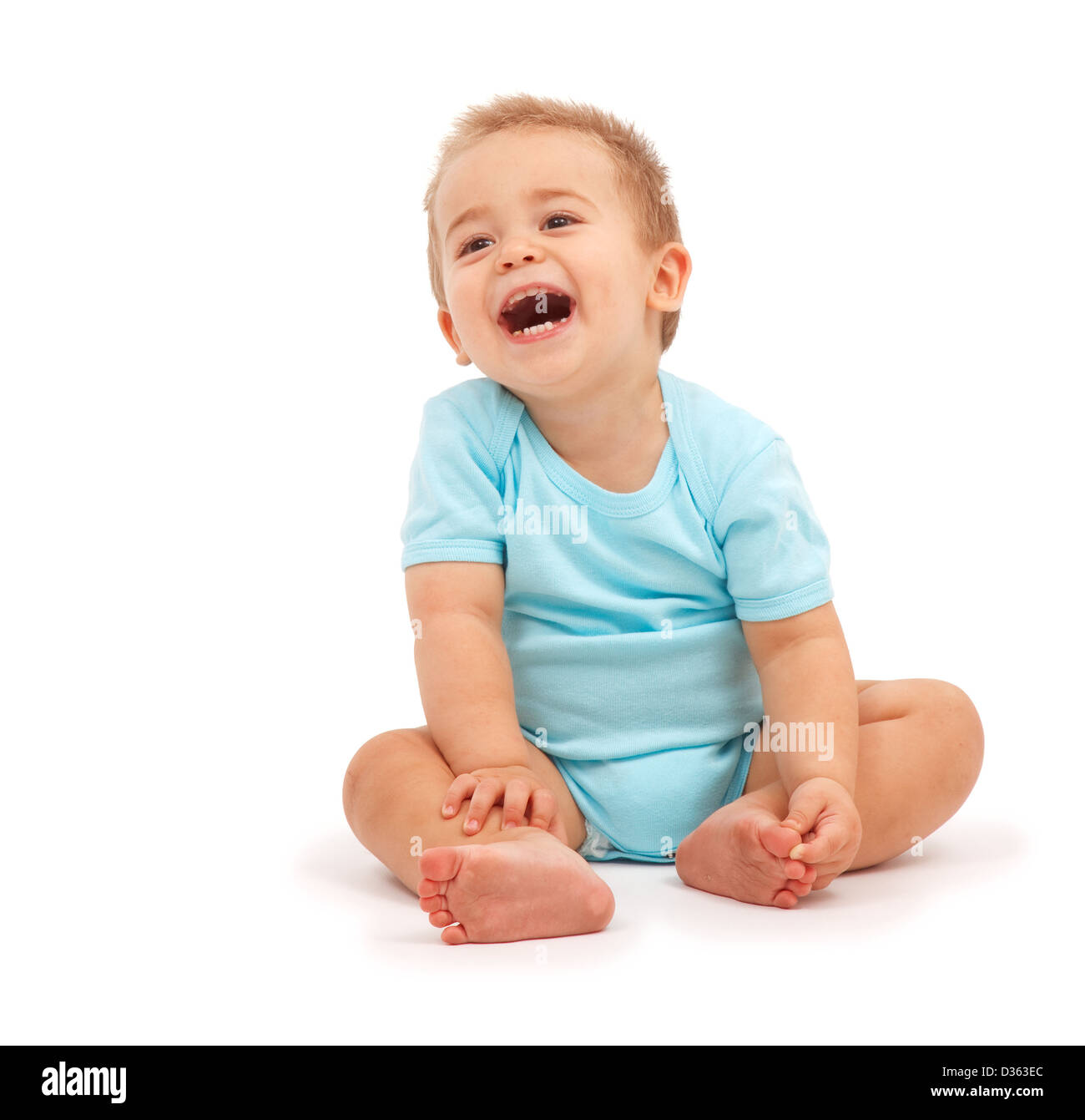Baby laughing happy Cut Out Stock Images & Pictures - Alamy