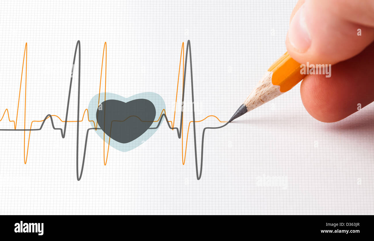 Heart beat line hi-res stock photography and images - Alamy