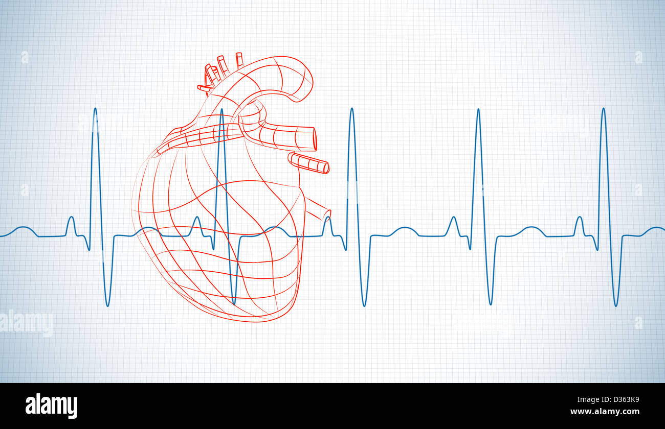 Heart rate graph hi-res stock photography and images - Alamy