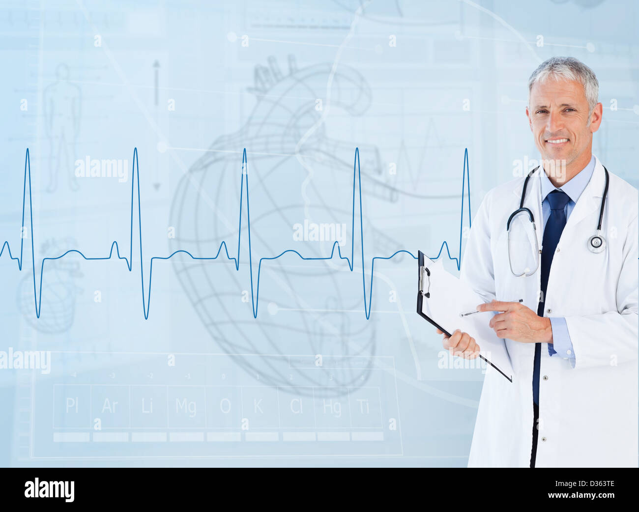 Portrait of a cardiologist smiling Stock Photo - Alamy
