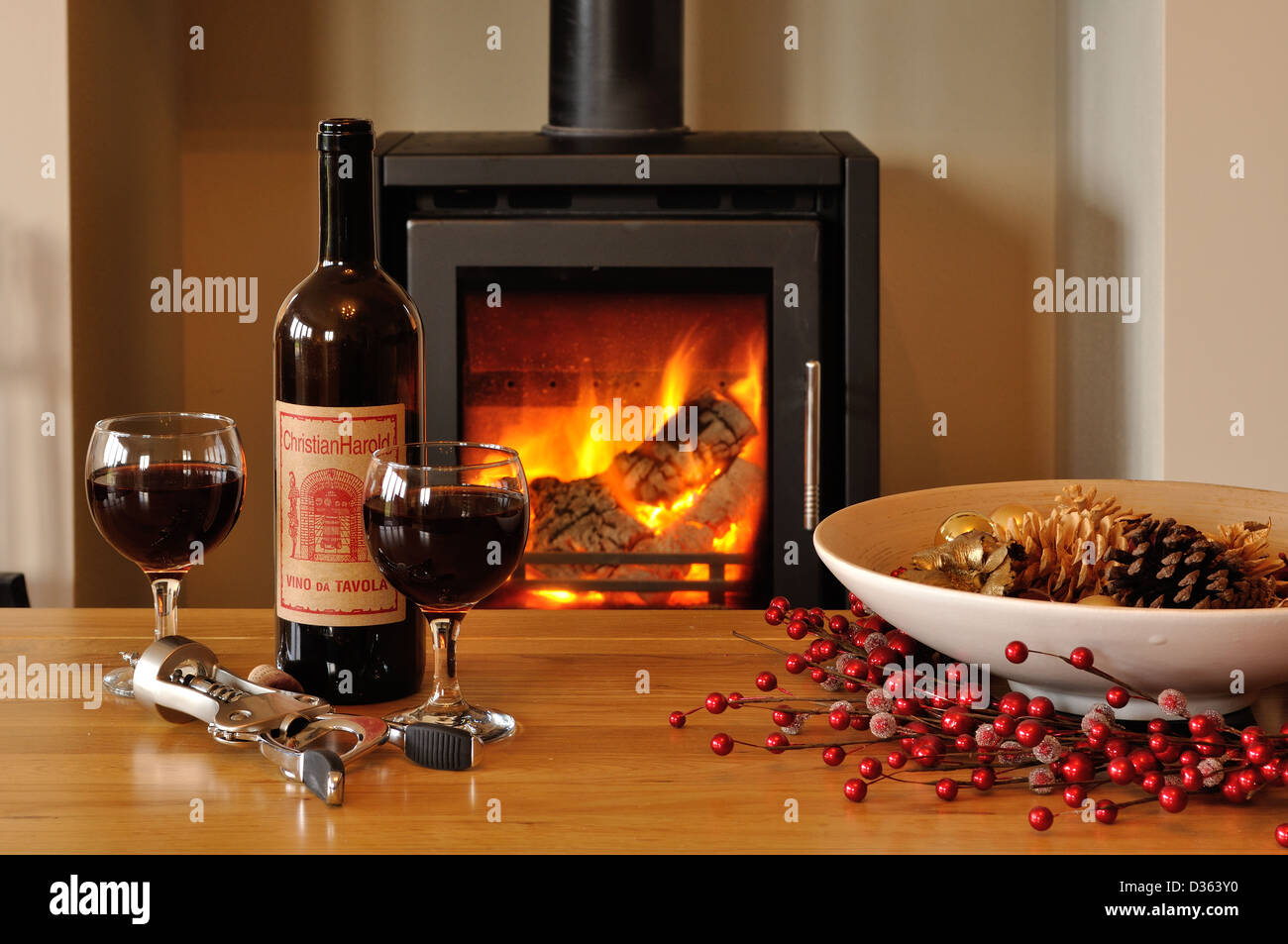 Red wine fire hi-res stock photography and images - Alamy