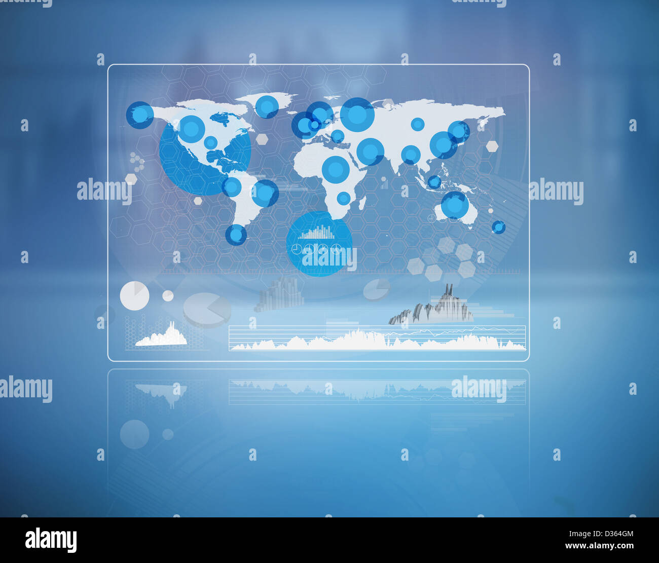 Futuristic world map hi-res stock photography and images - Alamy