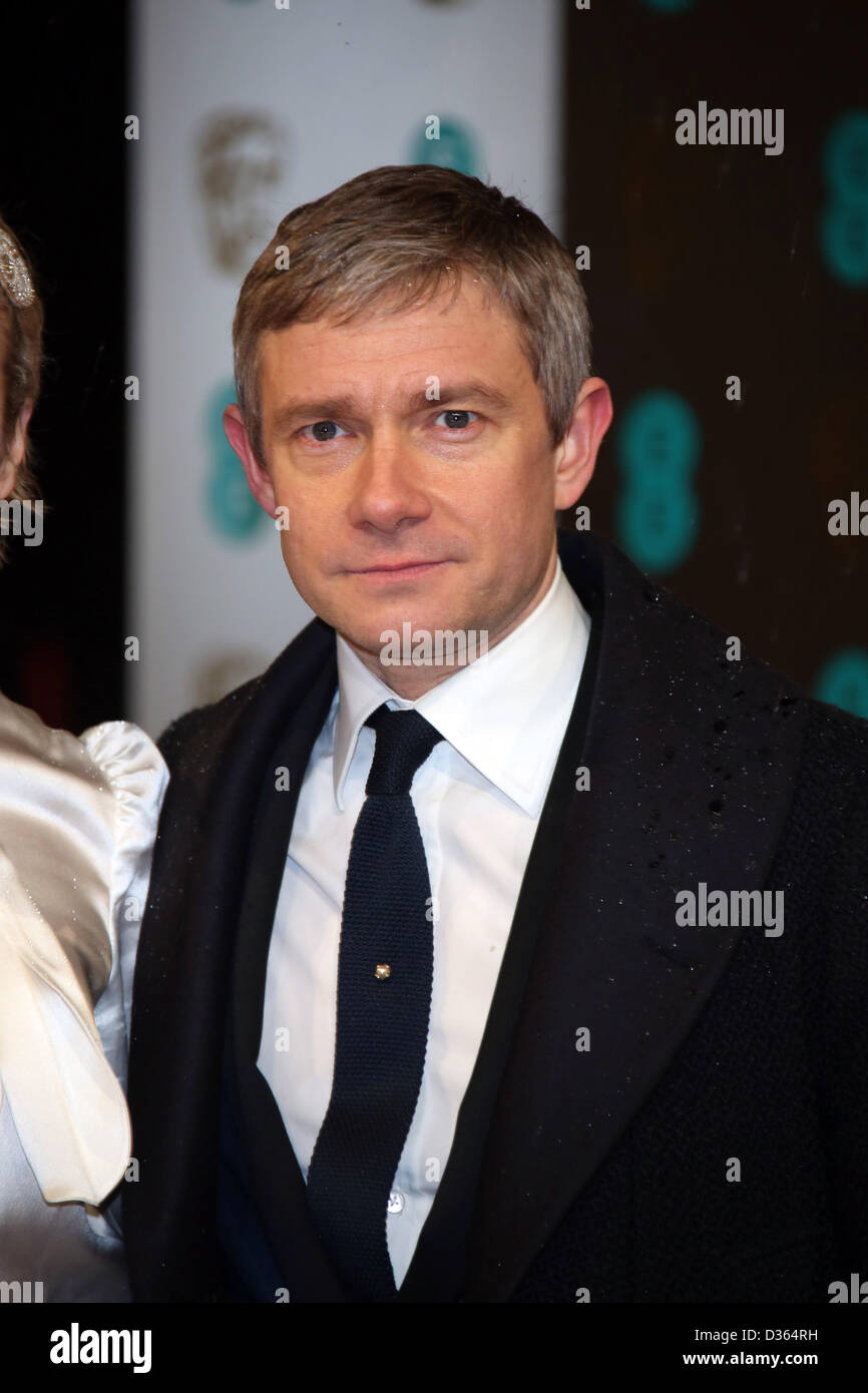 Actor Martin Freeman arrive at the EE British Academy Film Awards at ...