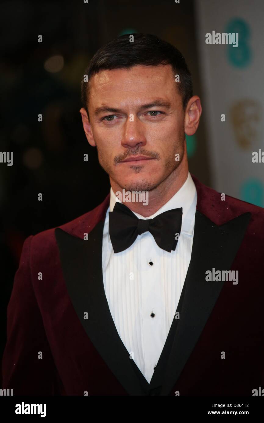 Actor Luke Evans arrives at the EE British Academy Film Awards at The ...