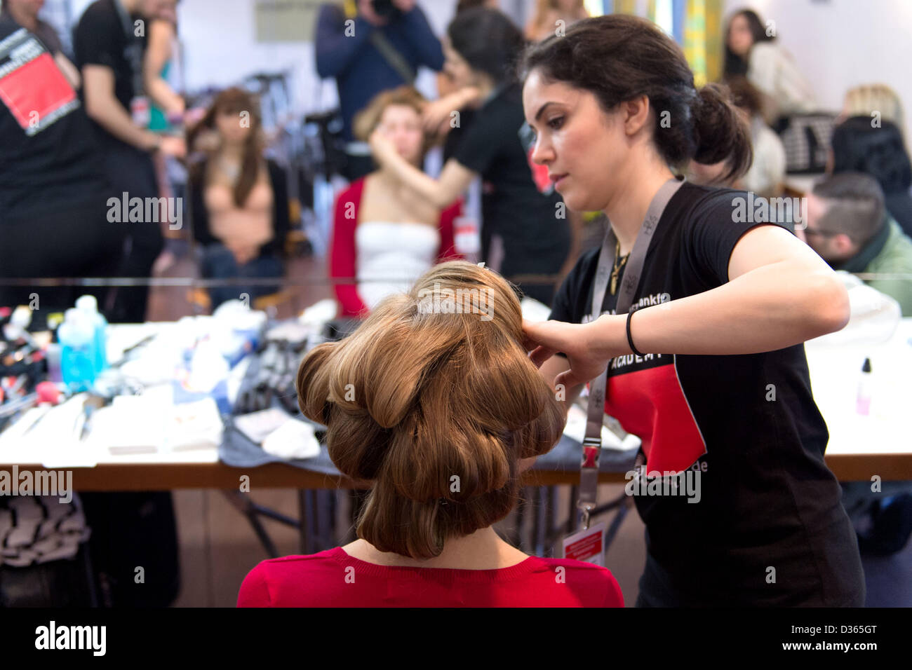 A stylist at work Stock Photo - Alamy