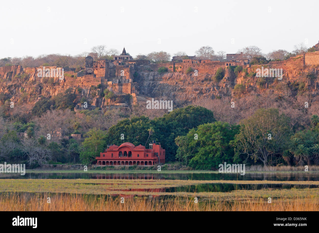 Jogi Mahal forest rest house, at the edge of Padam Talao lake, in ...