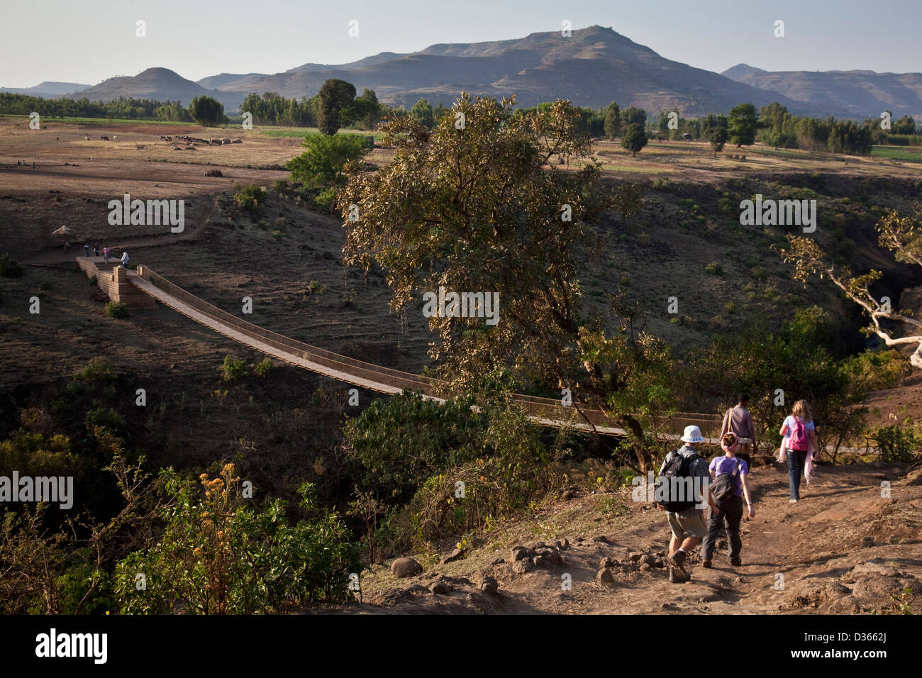 The New Suspension Bridge, Blue Nile Falls, Bahir Dar, Ethiopia Stock ...