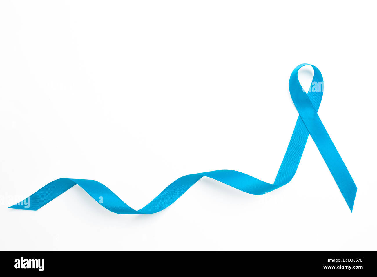 Blue awareness ribbon with trail Stock Photo - Alamy