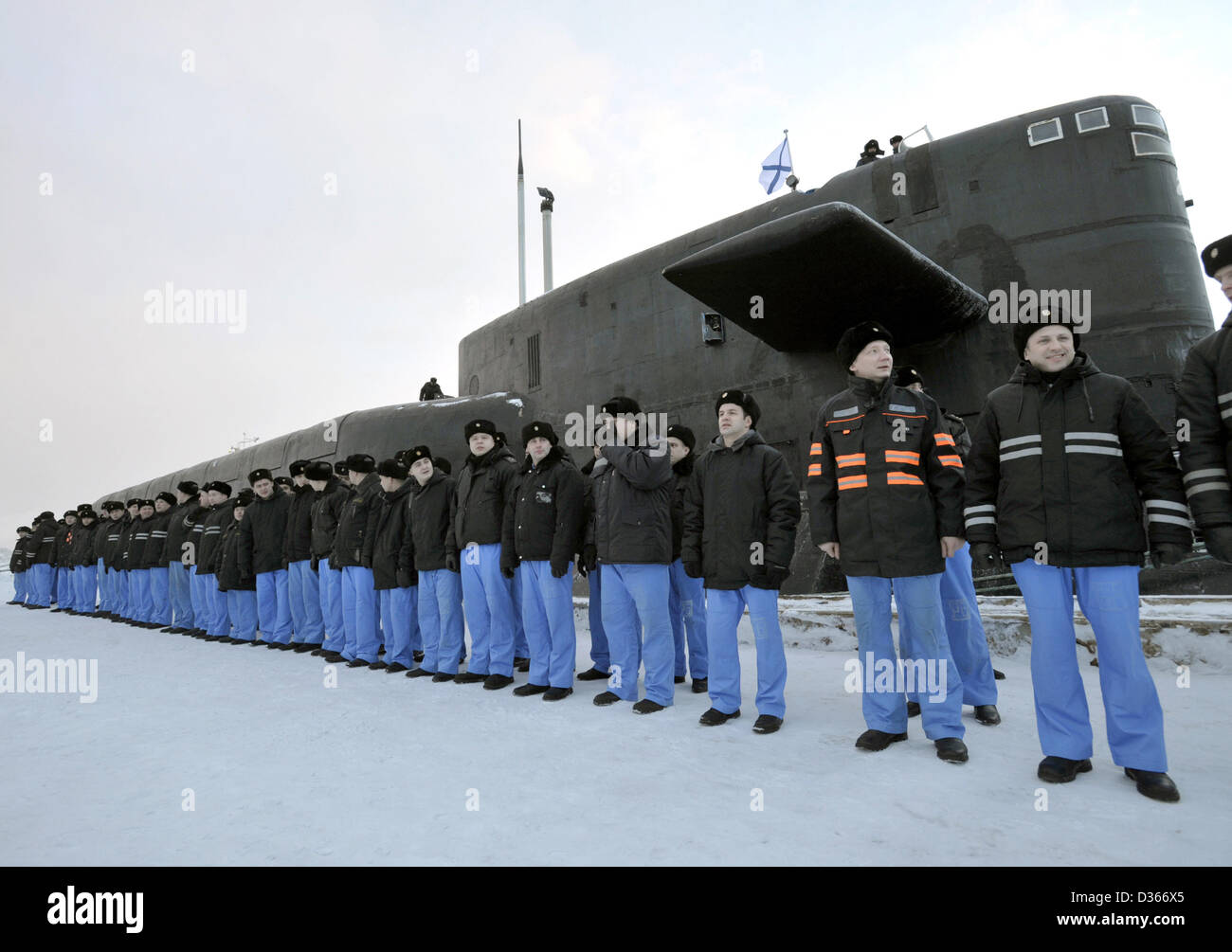 Feb. 6, 2013 - Russia - February 06,2013. Gadzhiyevo,Murmansk oblast of ...