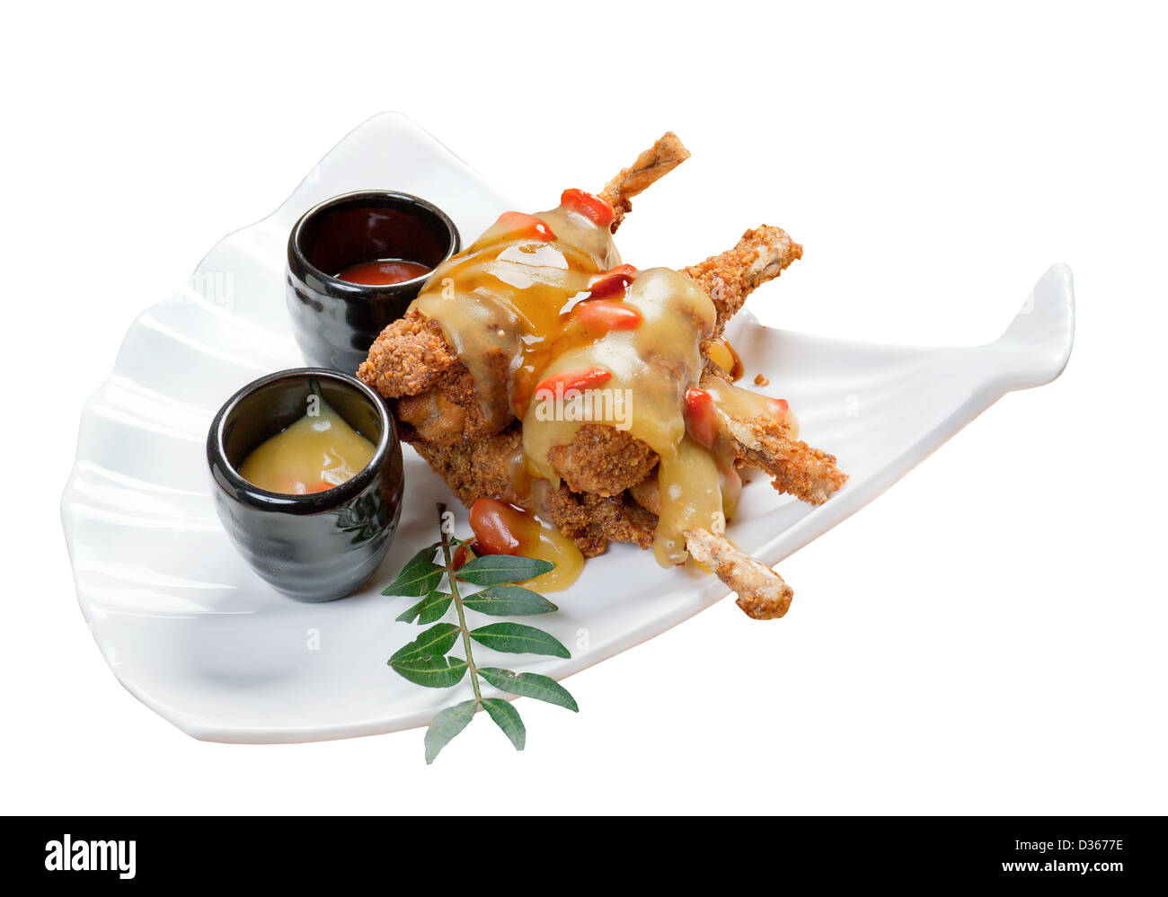 fried frogs legs.chinese cuisine Stock Photo - Alamy