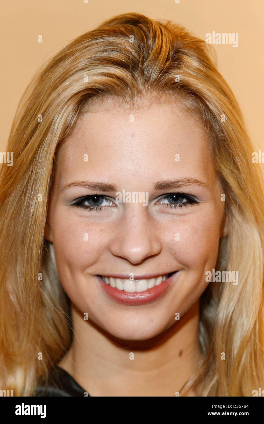 Miss Niedersachsen 2013, Caroline Noeding posing at Miss Germany Camp ...