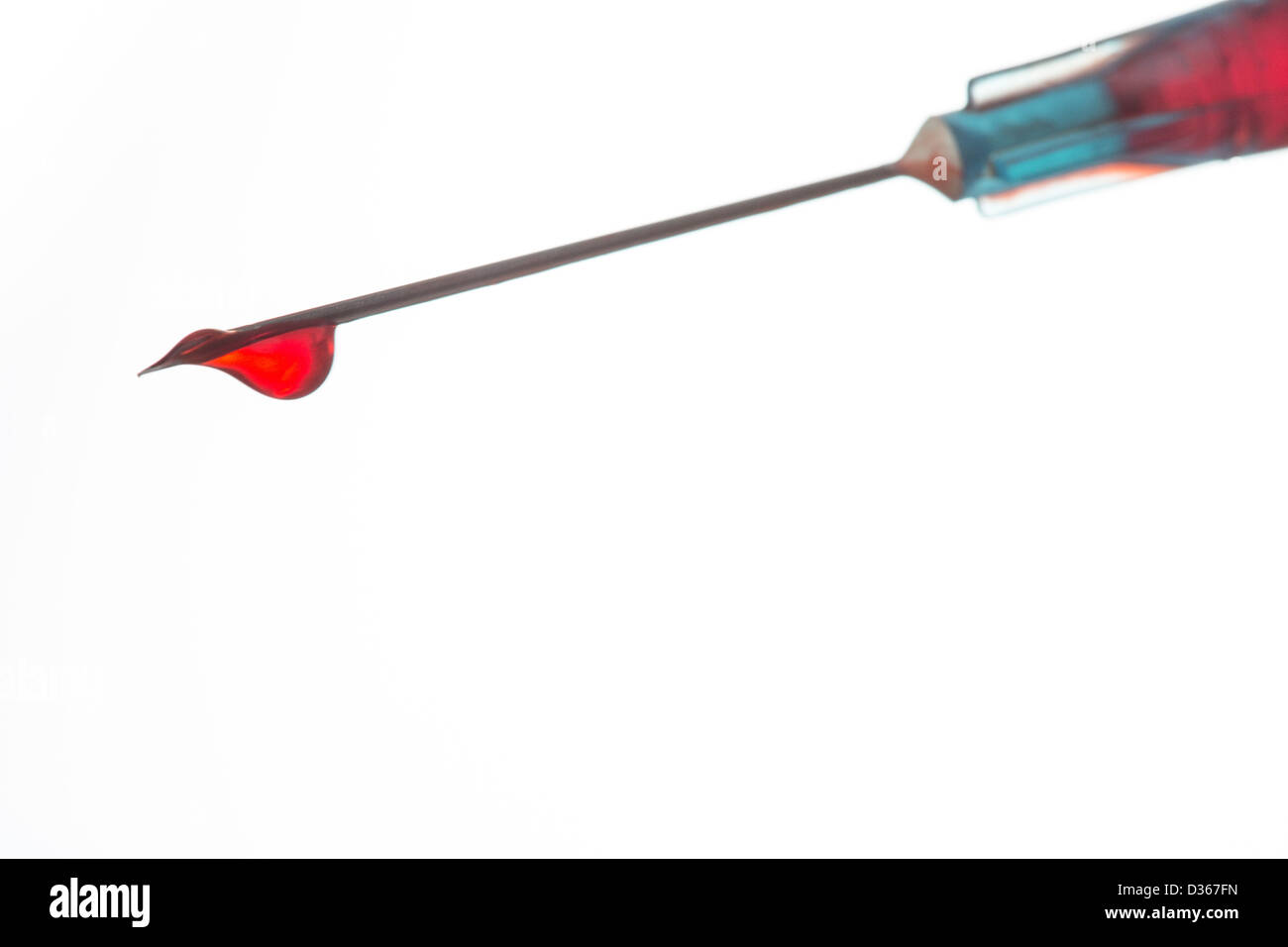 Blood and needle hi-res stock photography and images - Alamy