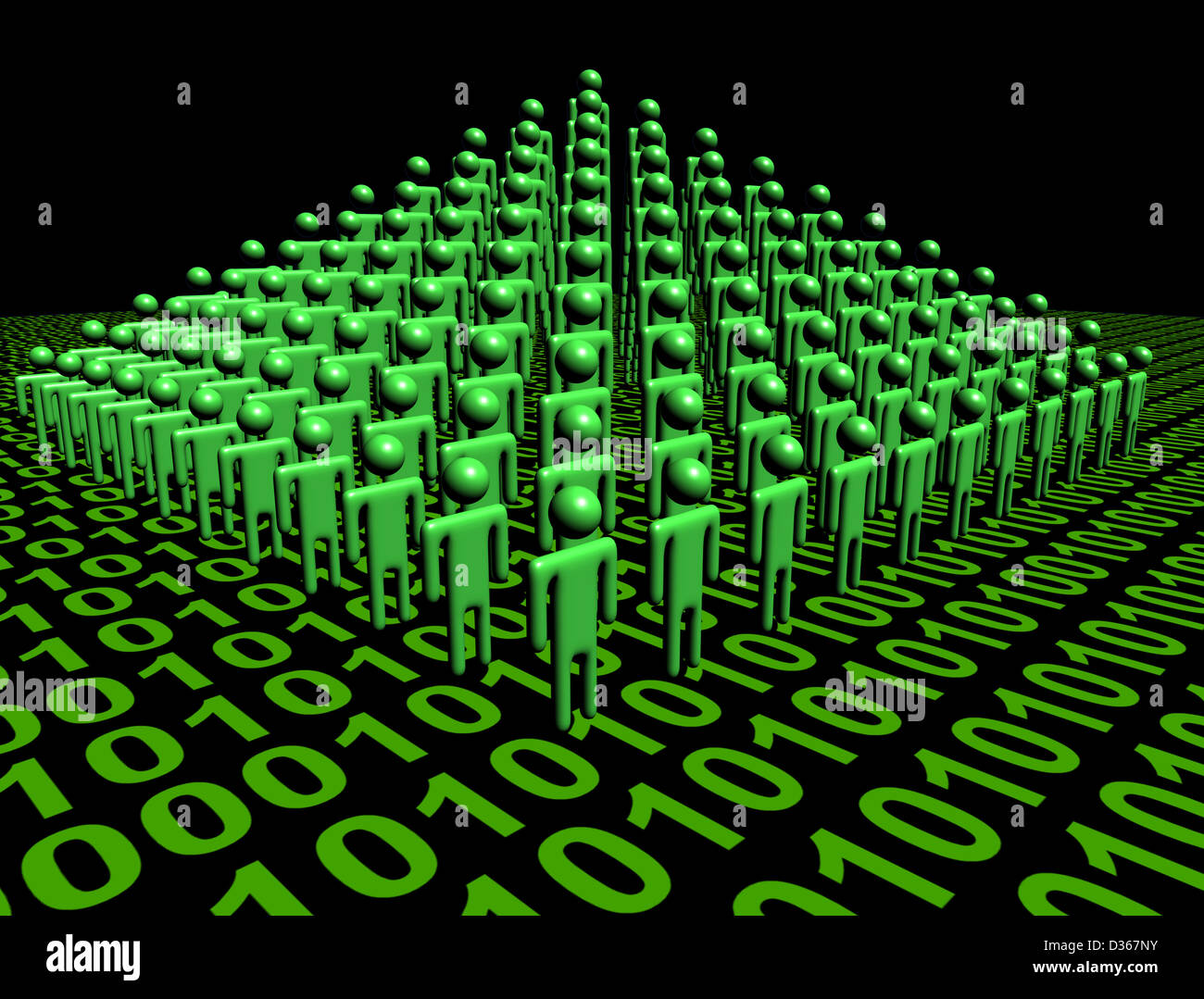 Binary pyramid hi-res stock photography and images - Alamy