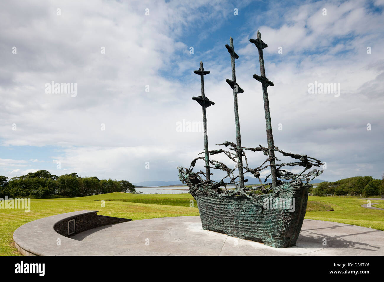 Coffin Ship sculpture, Murrisk, Co. Mayo Stock Photo - Alamy