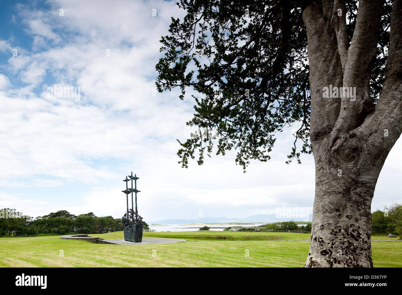 Coffin Ship sculpture, Murrisk, Co. Mayo Stock Photo - Alamy
