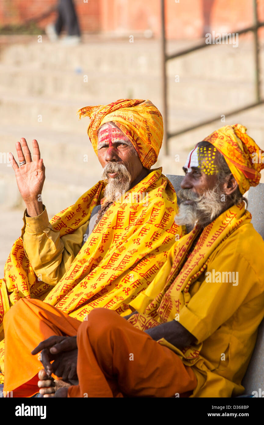 Hand hindu holy man sadhu hi-res stock photography and images - Alamy