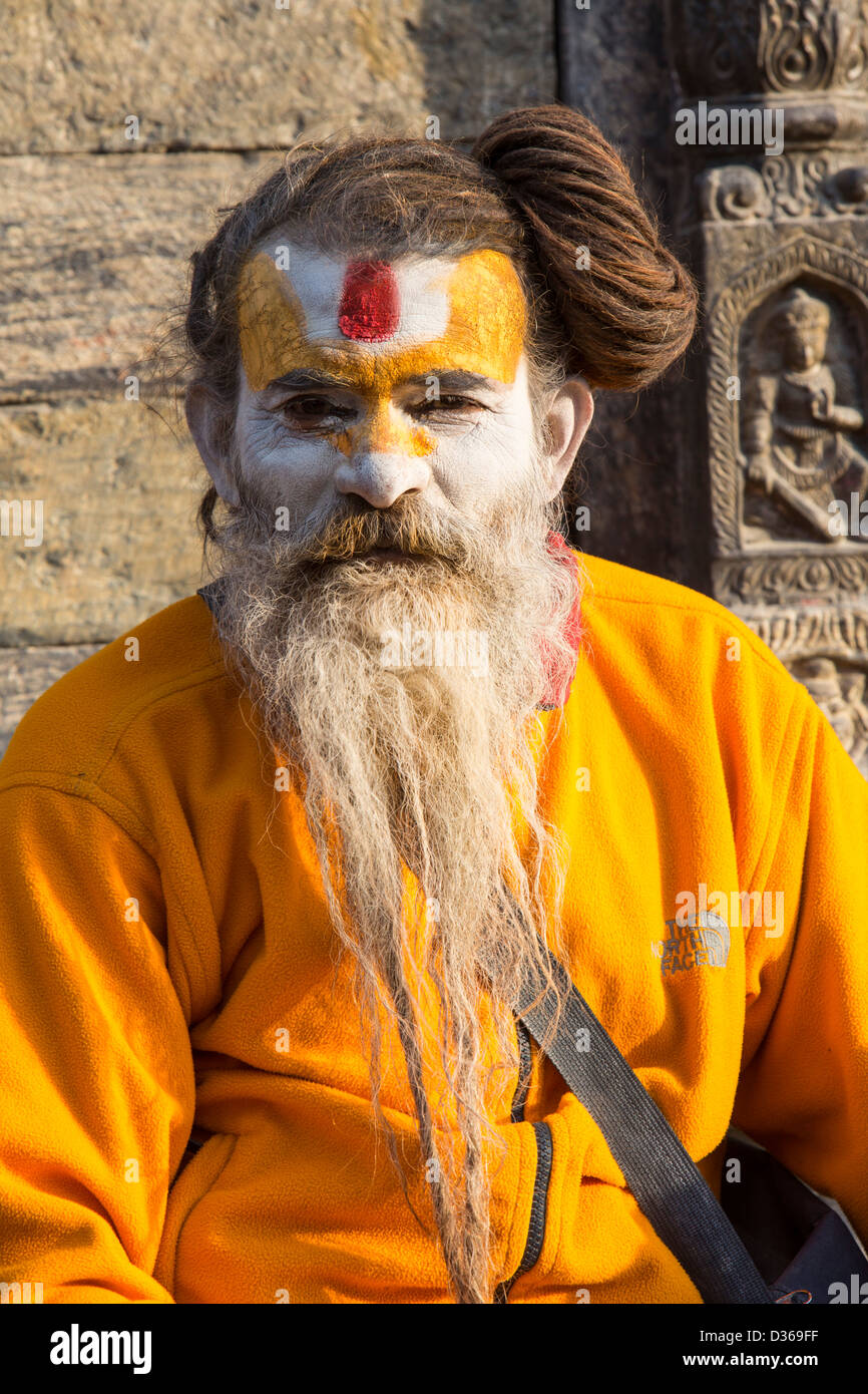Sadhu or Hindu holy man in Kathmandu, Nepal Stock Photo - Alamy