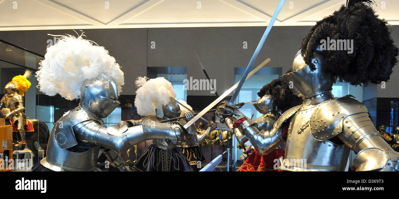 The first harnesses of the armory of the national art collections stand ...