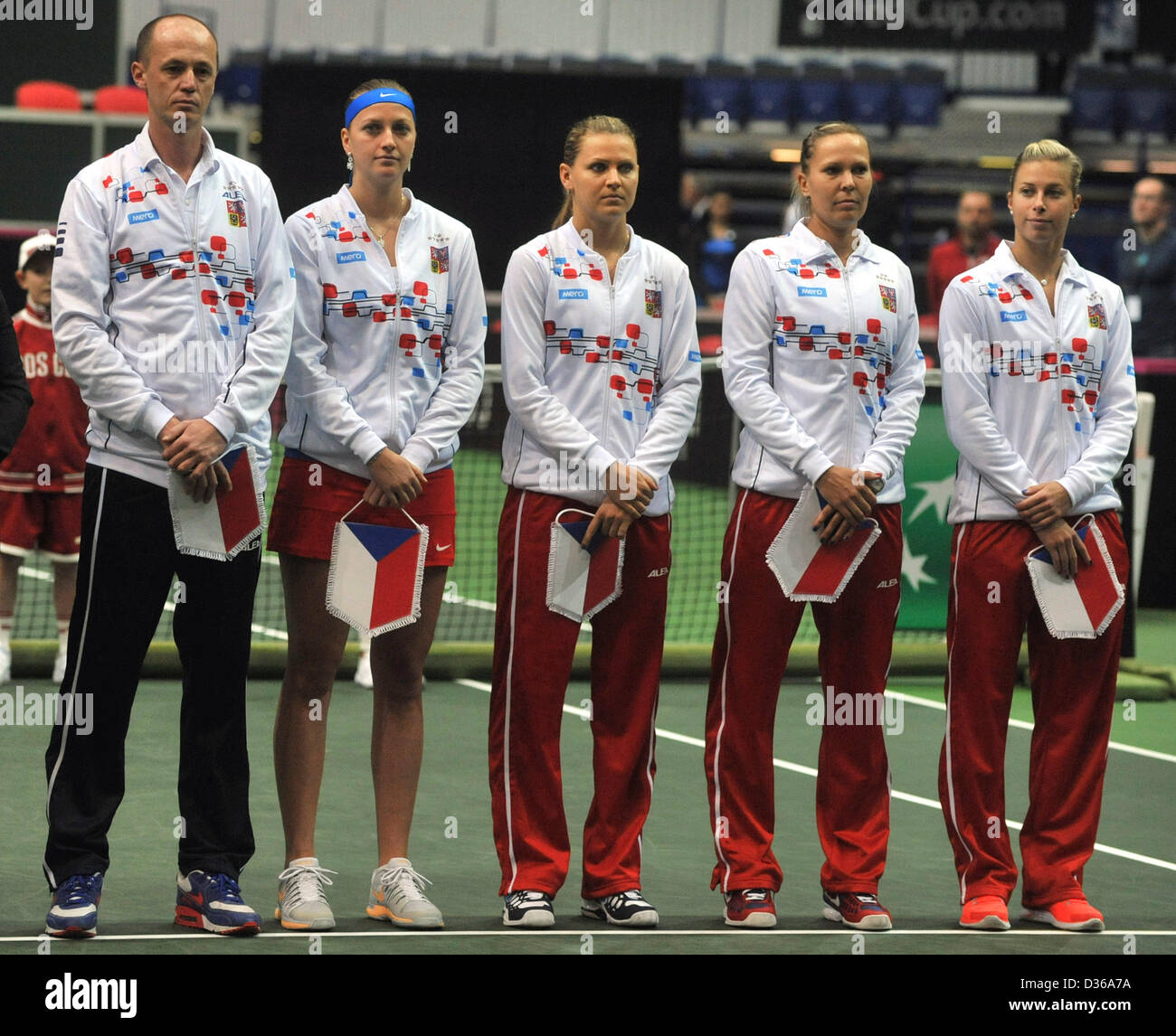 Czech Republic team (left to right) non-playing captain Petr Pala ...