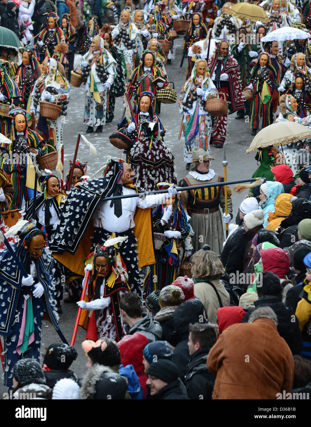 Narrensprung traditional carnival rottweiler rottweil hi-res stock ...