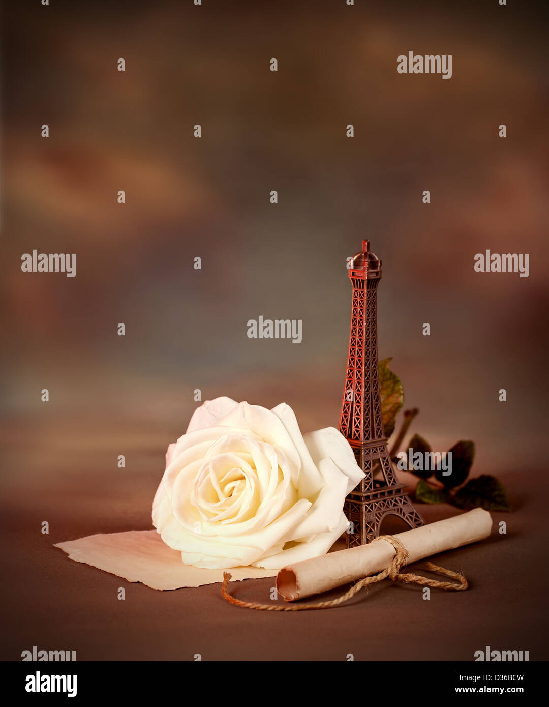 Photo of beautiful romantic still life on dark grunge background, love ...