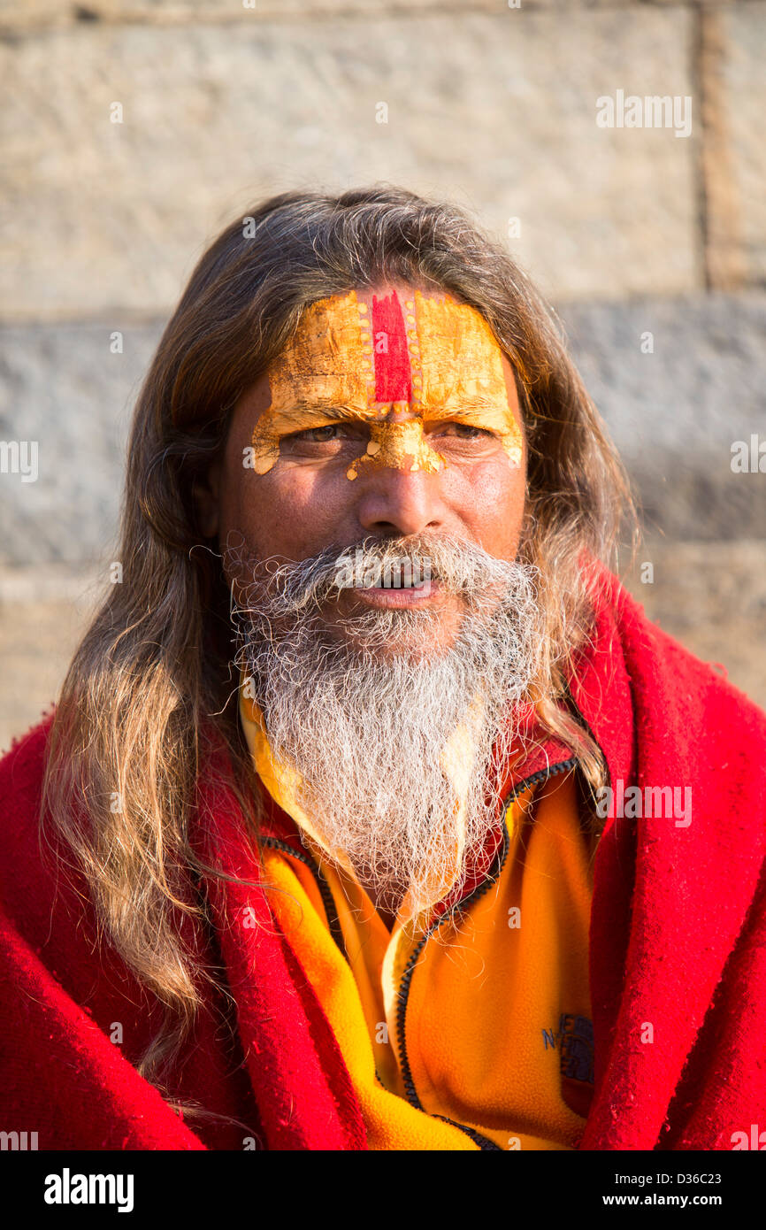 Sadhu or Hindu holy man in Kathmandu, Nepal Stock Photo - Alamy