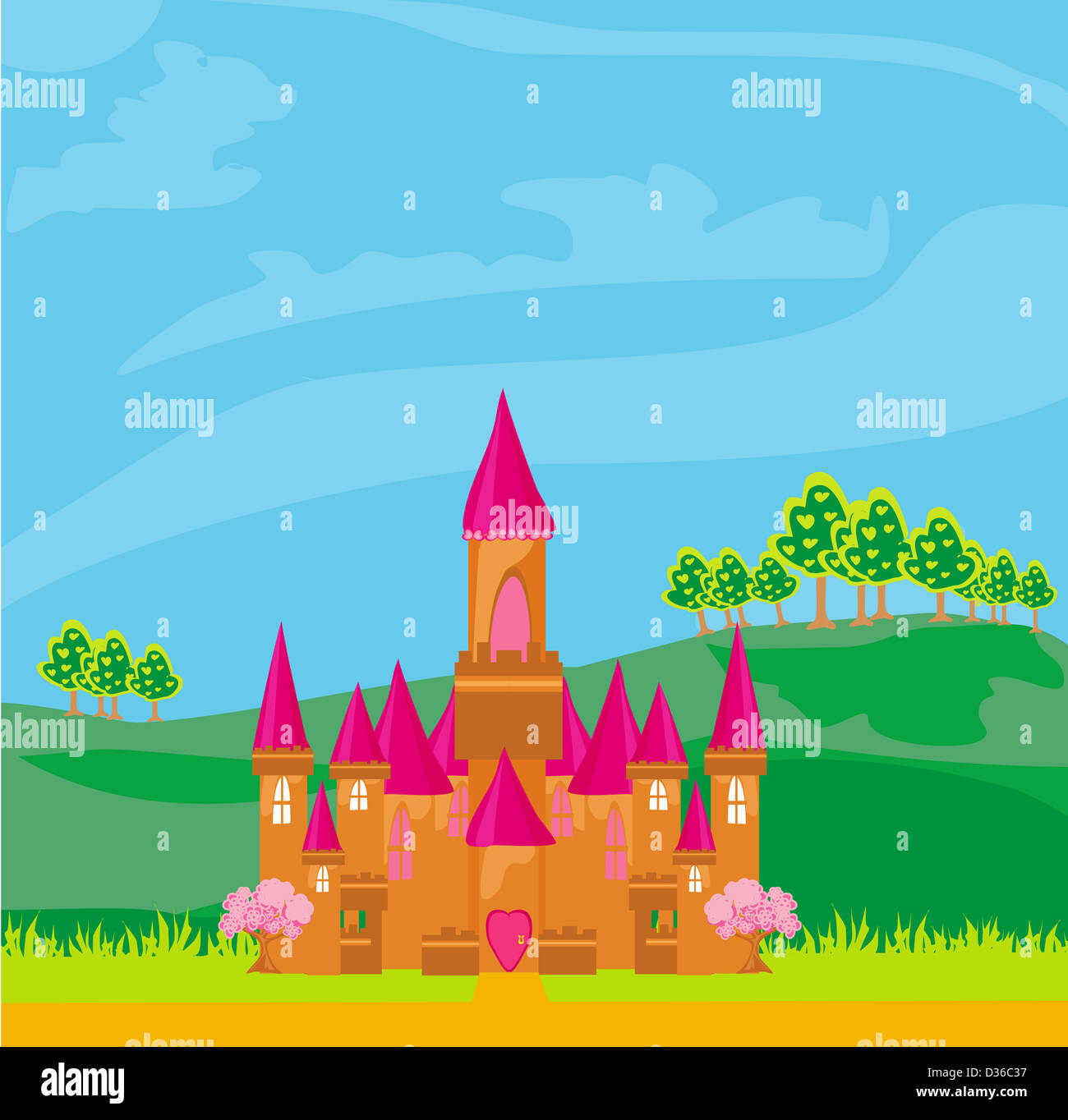 Magic Fairy Tale Princess Castle Stock Photo - Alamy
