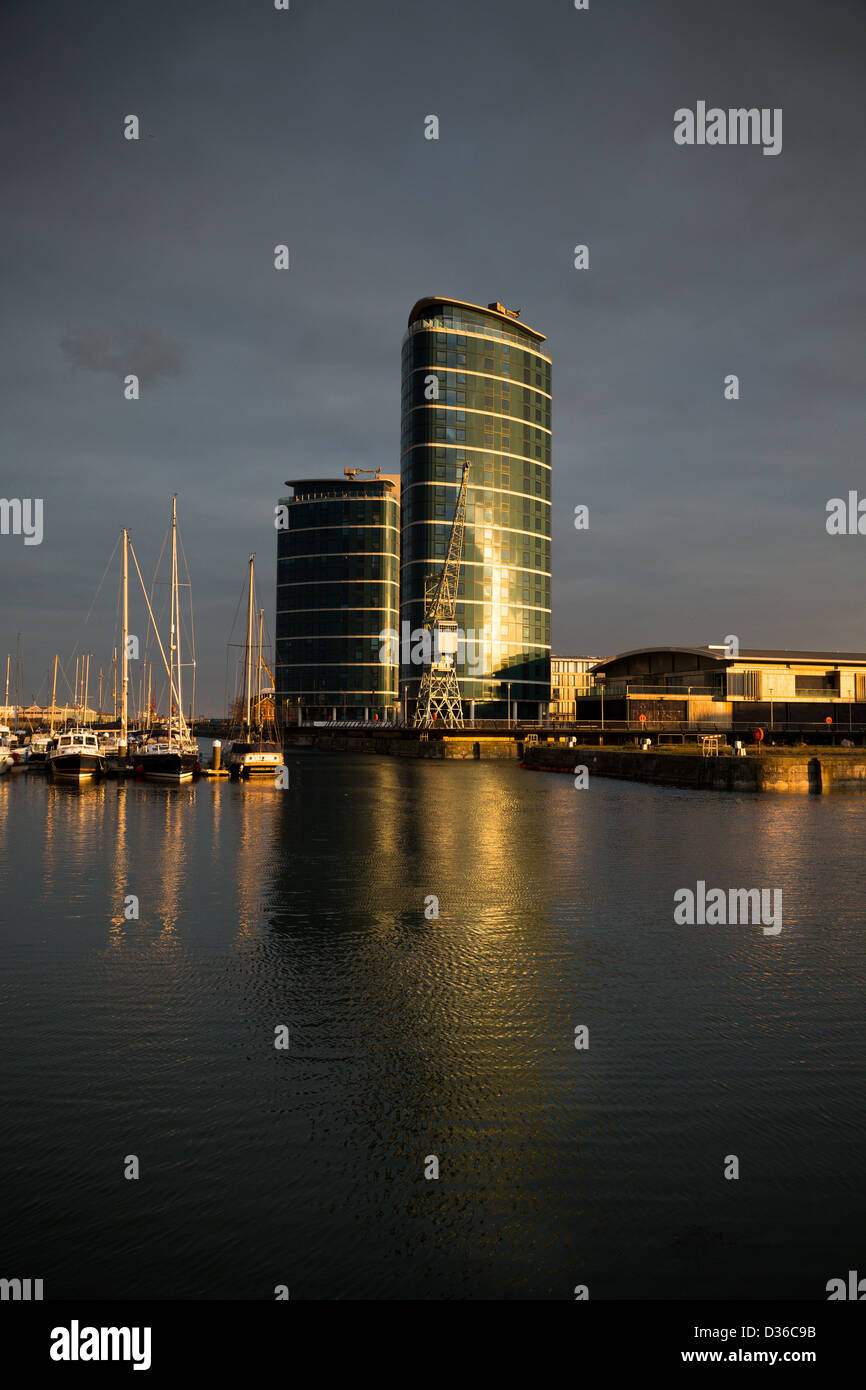 The marina at Chatham Maritime in Medway, Kent Stock Photo - Alamy