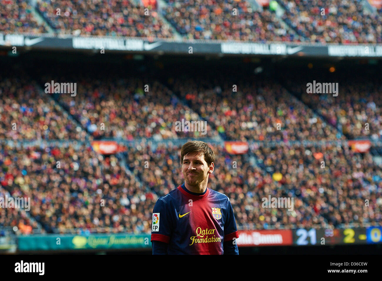 Lionel Messi (FC Barcelona), during La Liga soccer match between FC ...
