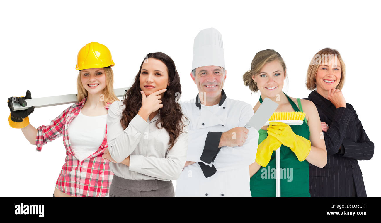 Happy workers hi-res stock photography and images - Alamy