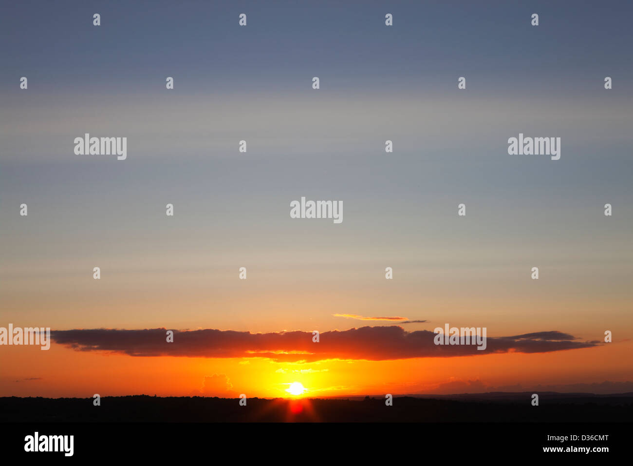 Sunset, Dorset, England Stock Photo - Alamy