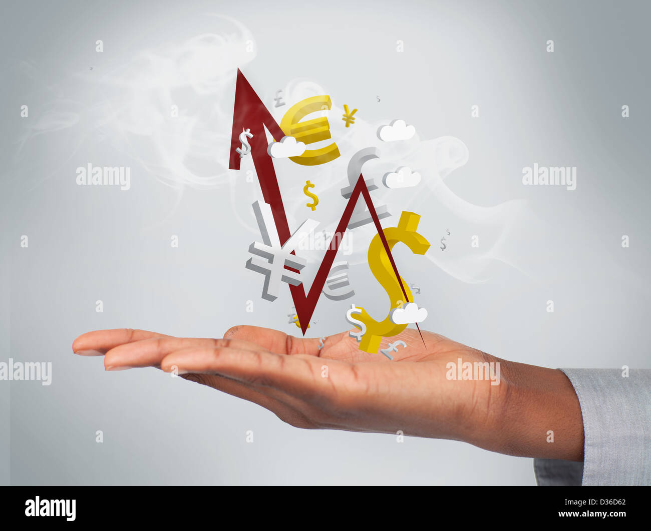 Businessman holding currency in his hand Stock Photo - Alamy