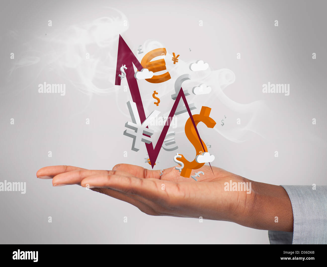 Hand holding arrow hi-res stock photography and images - Alamy