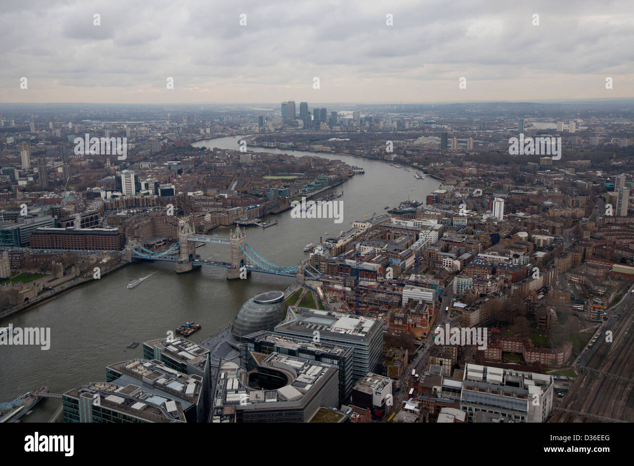 London shard aerial hi-res stock photography and images - Alamy