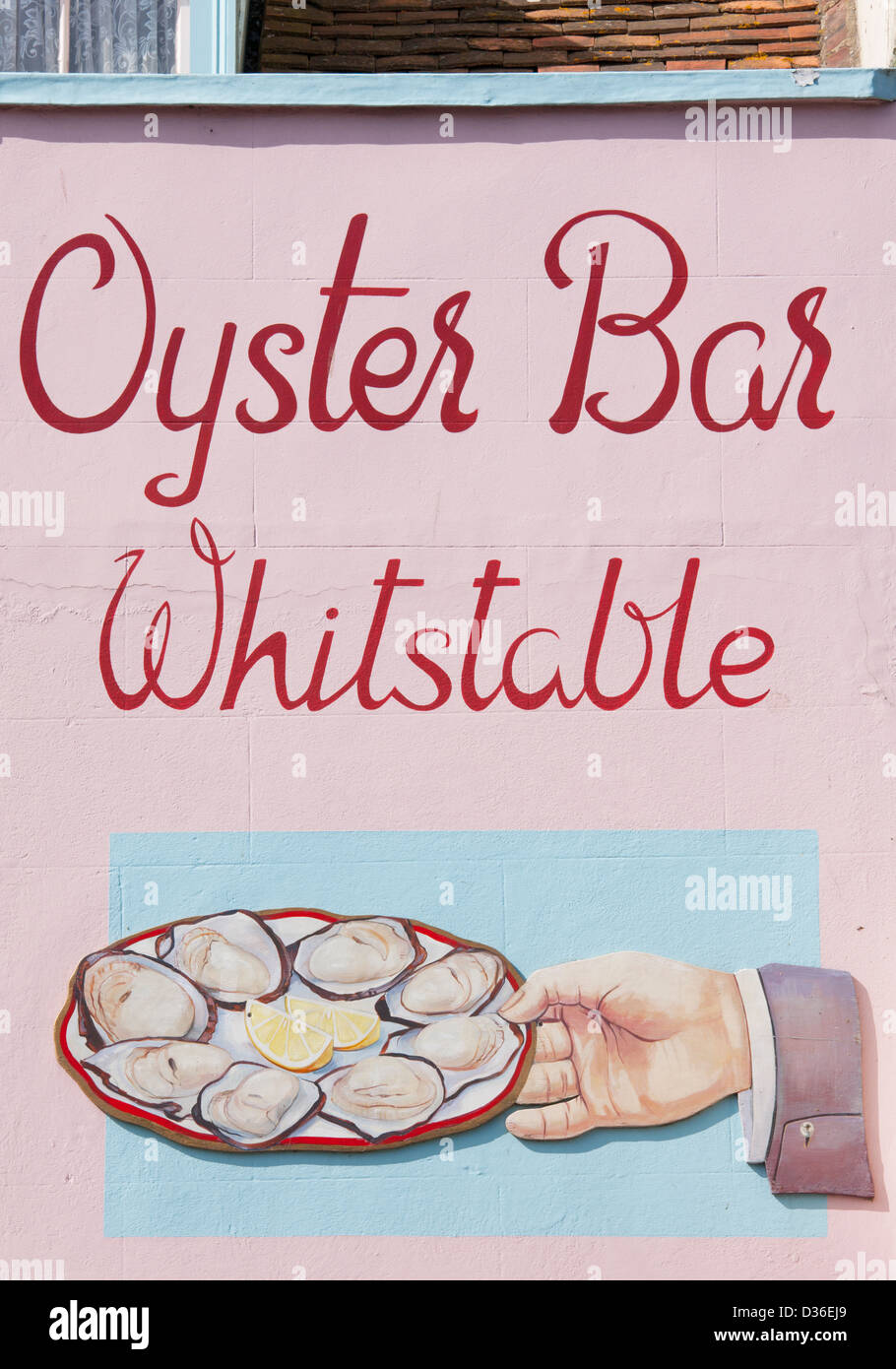 Wheeler's Oyster Bar sign, Whitstable, Kent, England Stock Photo - Alamy